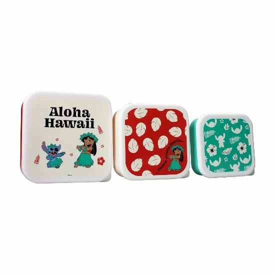 Disney: lilo and stitch snack box set of 3
