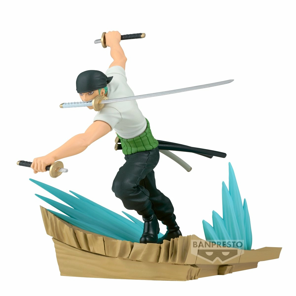 One piece - roronoa zoro - figurine senkozekkei 1/2 11cm