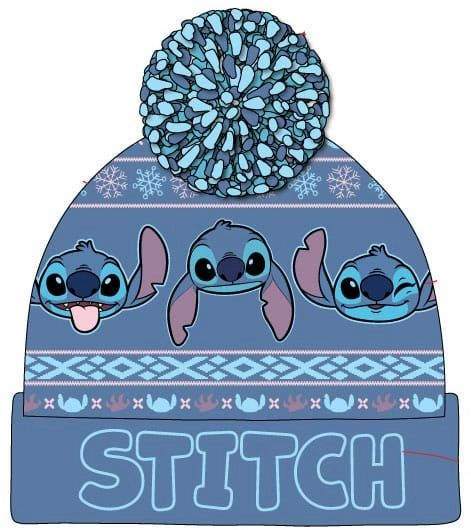 Lilo & stitch bonnet pom-pom dark blue
