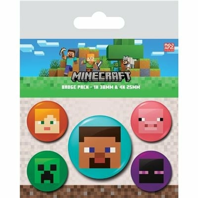 Minecraft - faces - pack 5 badges