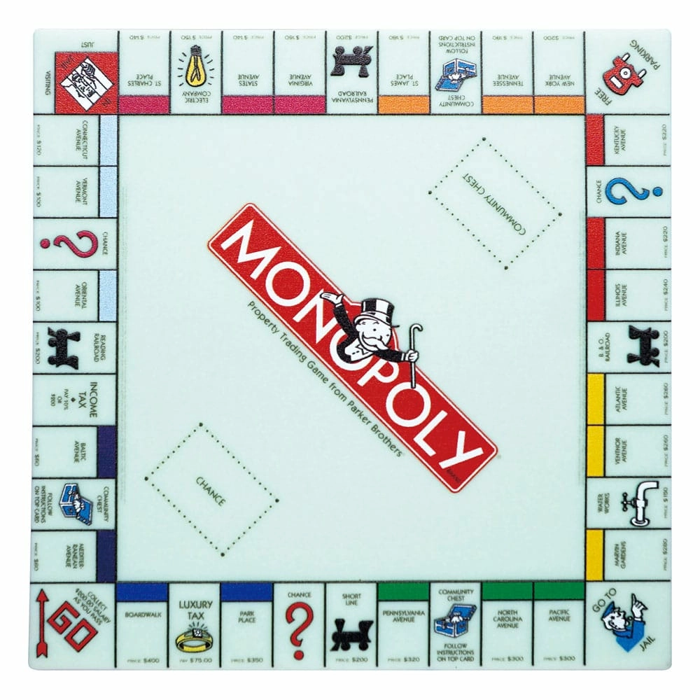 Hasbro - plateau monopoly - aimant à collectionner en mousse 3d