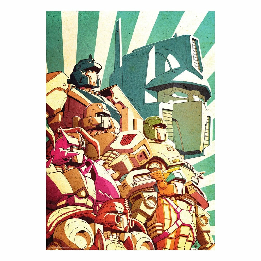Transformers lithographie optimus prime limited edition 42 x 30 cm