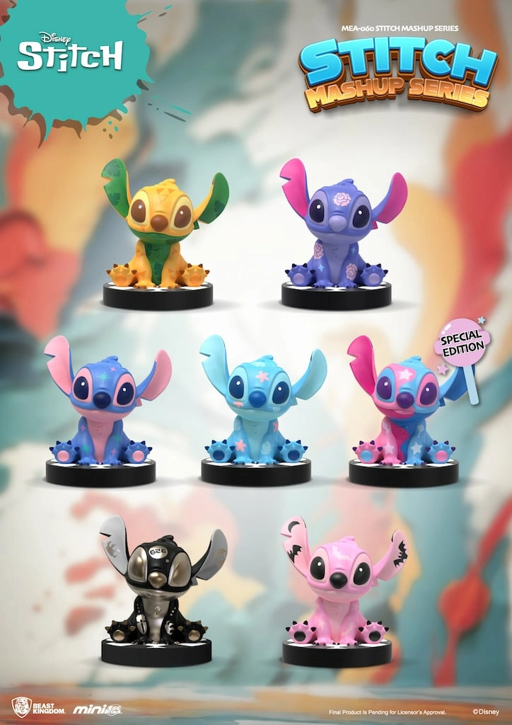 Lilo & stitch - stitch mashup - blind box set 6 figurine 9cm