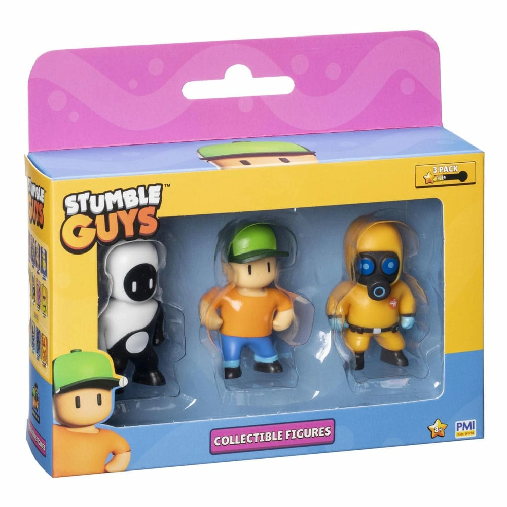 Stumble guys : wave 2 boîte de 3 figurines à collectionner yang + mr ...