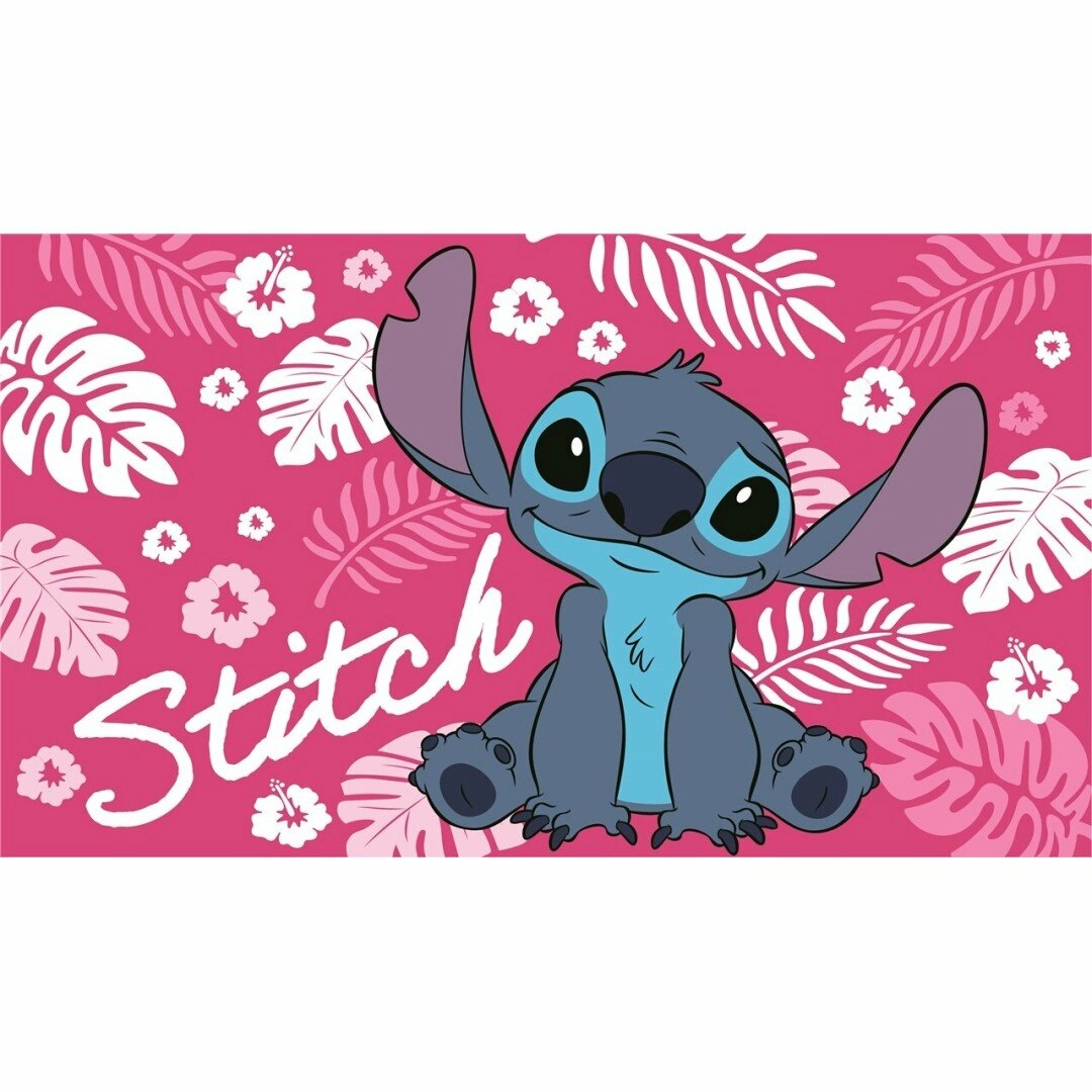 Lilo & stitch - stitch fleurs" - tapis en mousse 40x60cm"