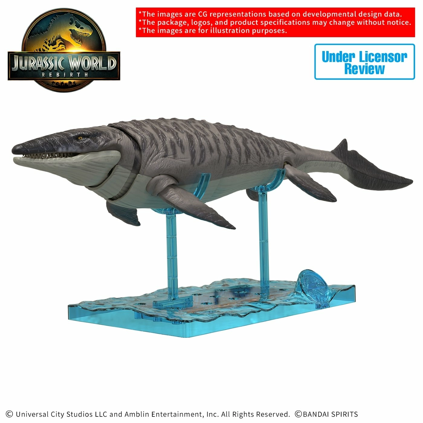 Plannosaurus jurassic world - mosasaurus - model kit