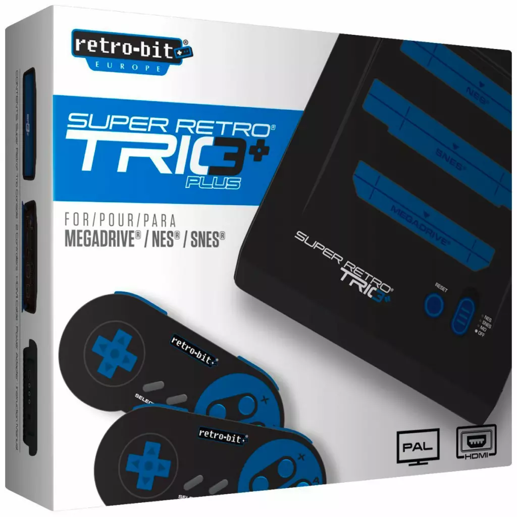 Console Super Retro Trio Plus HD - Megadrive - NES - Super Nintendo ...