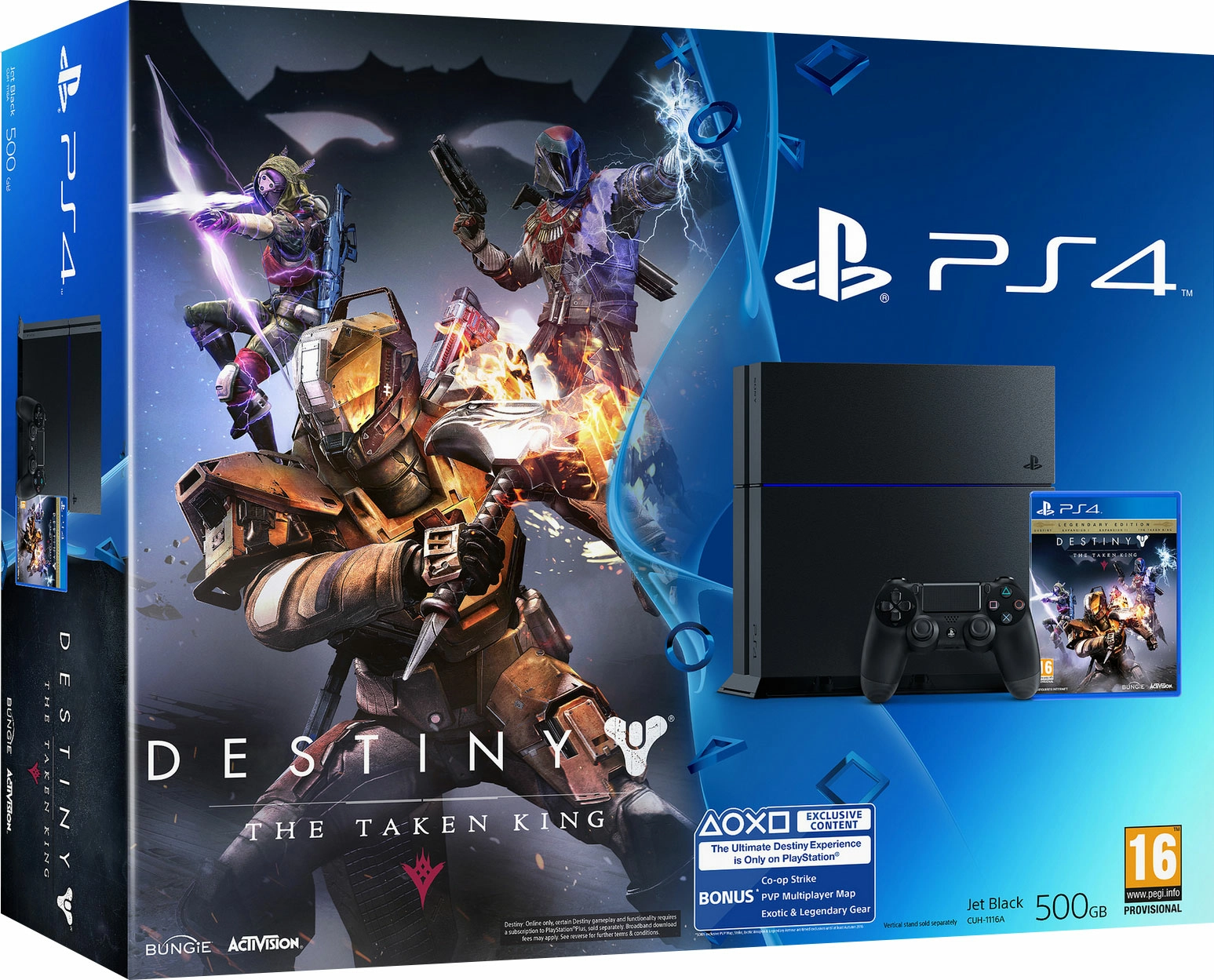 Console PS4 + Destiny le roi des corrompus - 500 Go