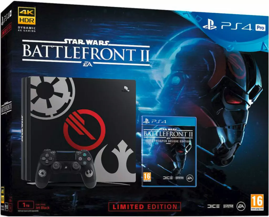 Console PS4 Pro Star Wars Battlefront II édition Limitée - 1 To ...