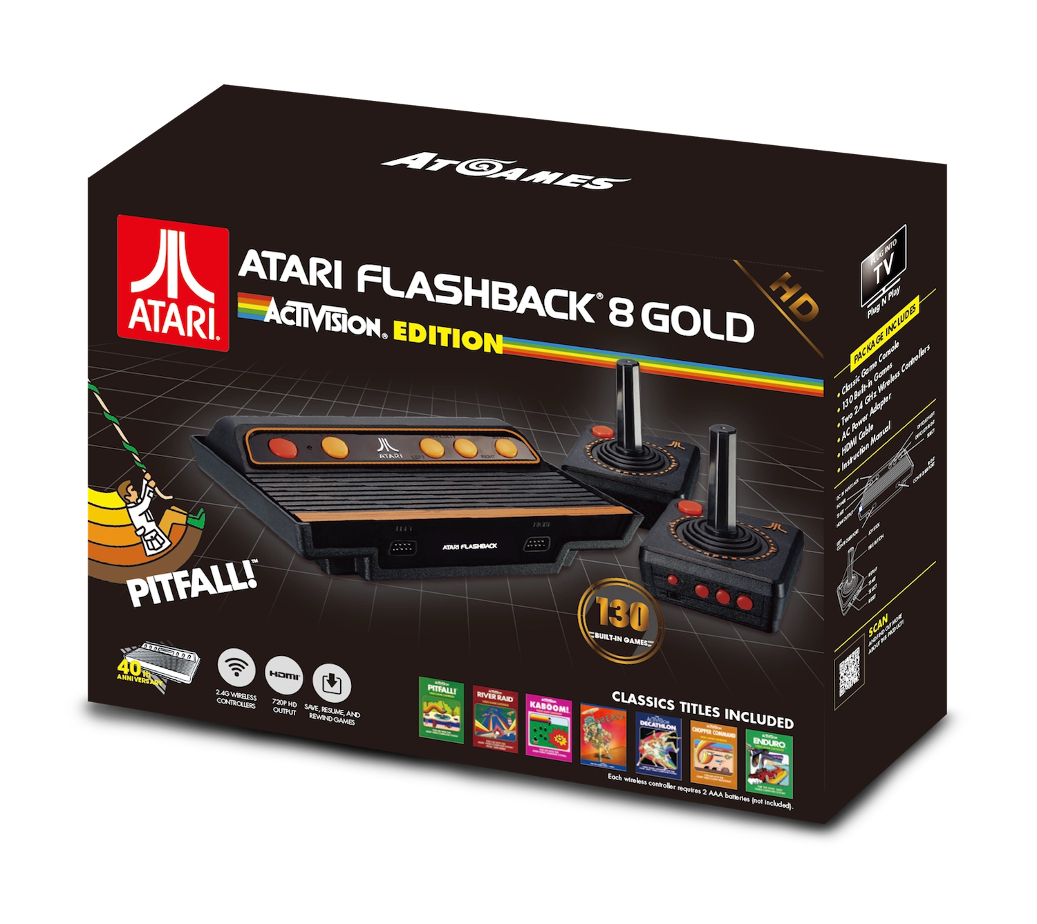 Console Retro Hd Atari Flashback 8 Gold : Activision Edition