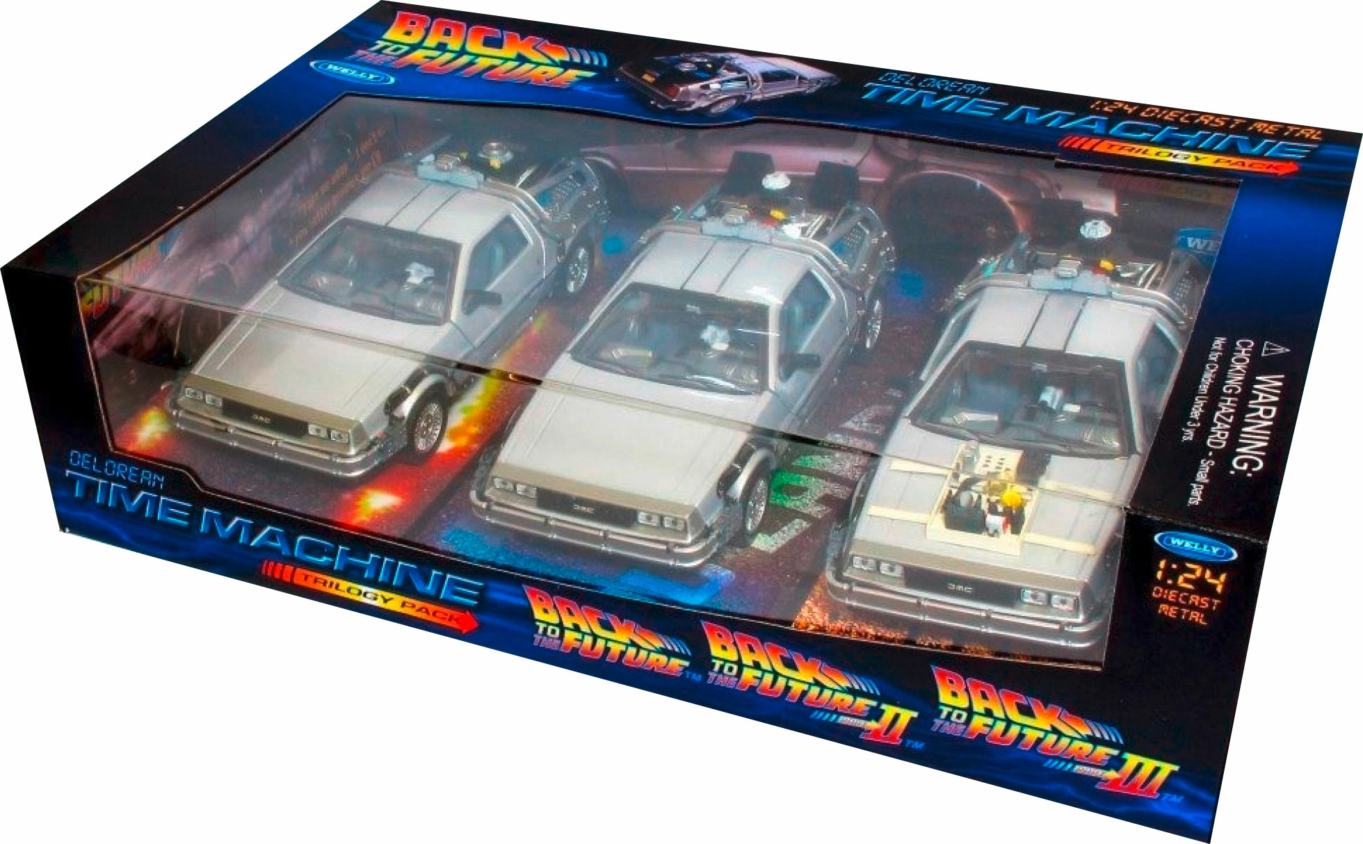 BACK TO THE FUTURE - Delorean GIFT BOX (I+II+III) 1:24 scale