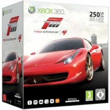 Console XBOX 360 Slim noire mat 250 Go + Forza 4