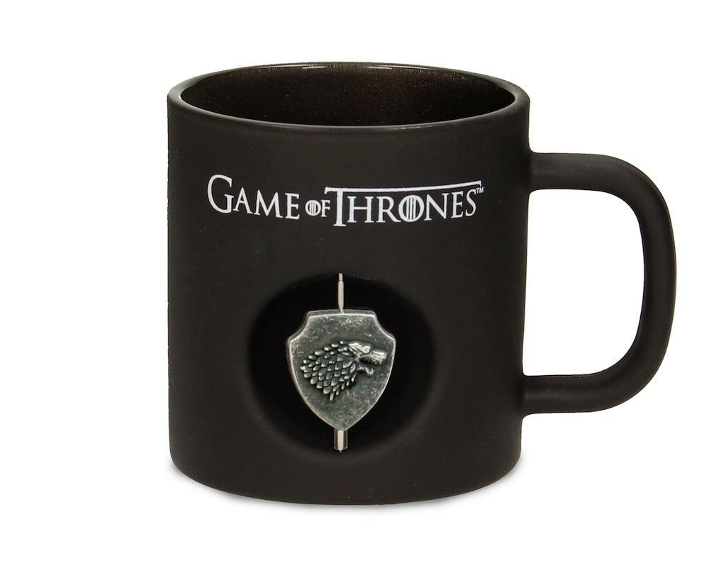 GAME OF THRONES - Mug - Stark 3D Rotating Emblem - Black