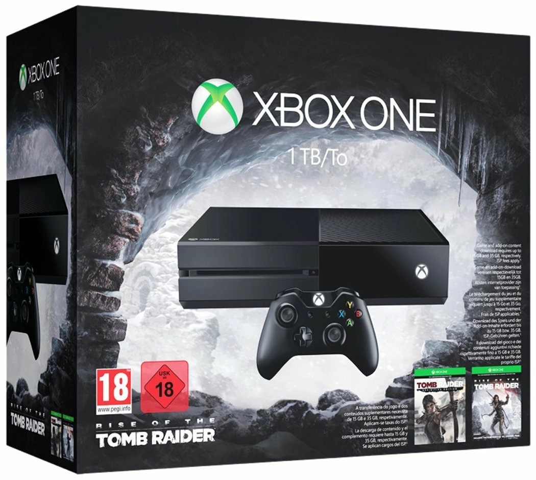 Console Xbox One 1 To + Rise of the Tomb Raider + Tomb Raider