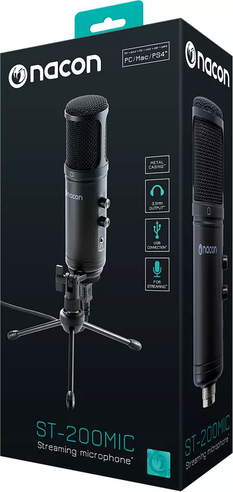 Microphone Nacon USB ST-200MIC pour streaming et autres applications ...