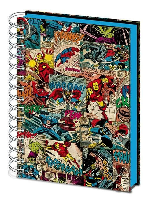 MARVEL - Carnet de Notes A5 3D COVER - Comic Panels