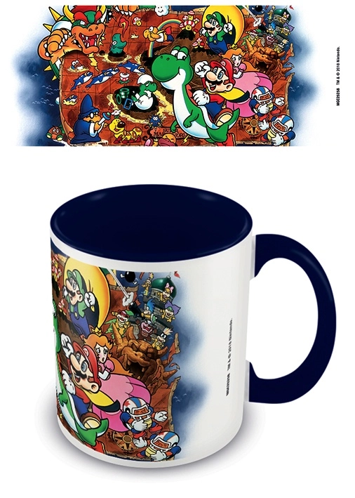NINTENDO - Coloured Inner Mug - Super Mario World Blue