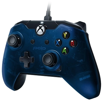 Manette Filaire PDP Bleu Transparent - XBOX ONE