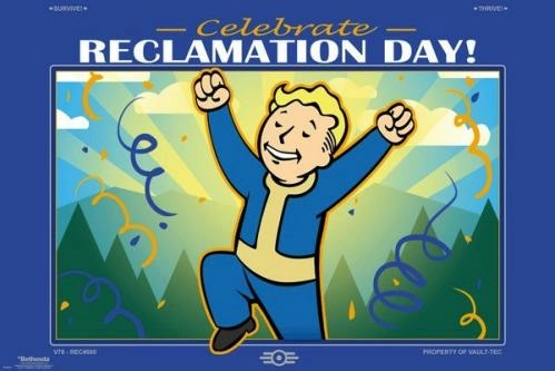 Fallout 76 - poster 61x91 - reclamation day