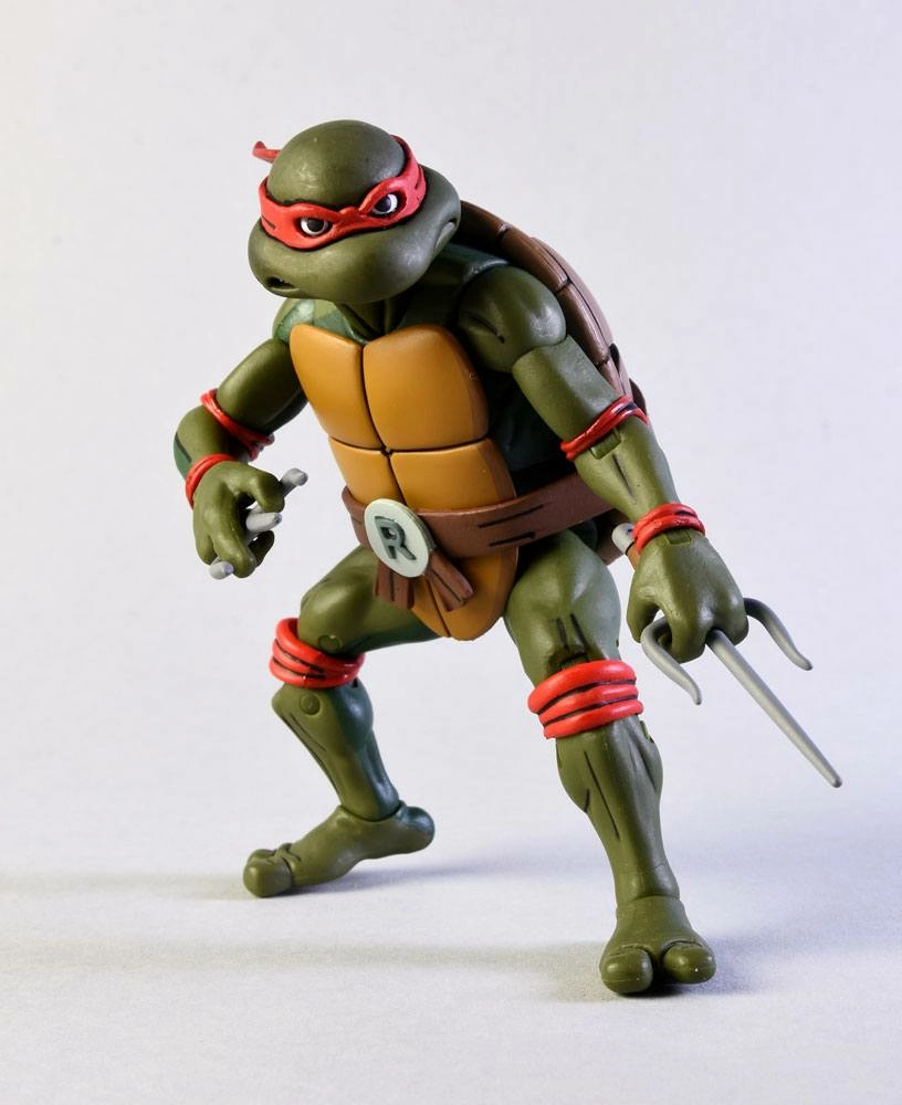 Tmnt - action figure - raphael vs foot soldier - 18cm