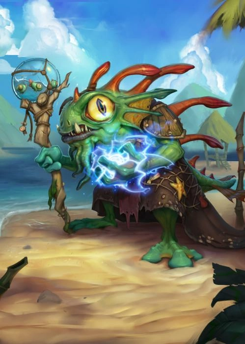 Hearthstone - magnetic metal poster 31x21 - morgl the oracle