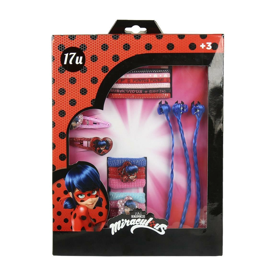 Miraculous - lady bug hair accessories box