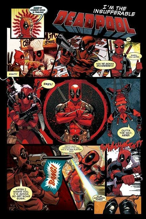 Deadpool - maxi poster comics panels