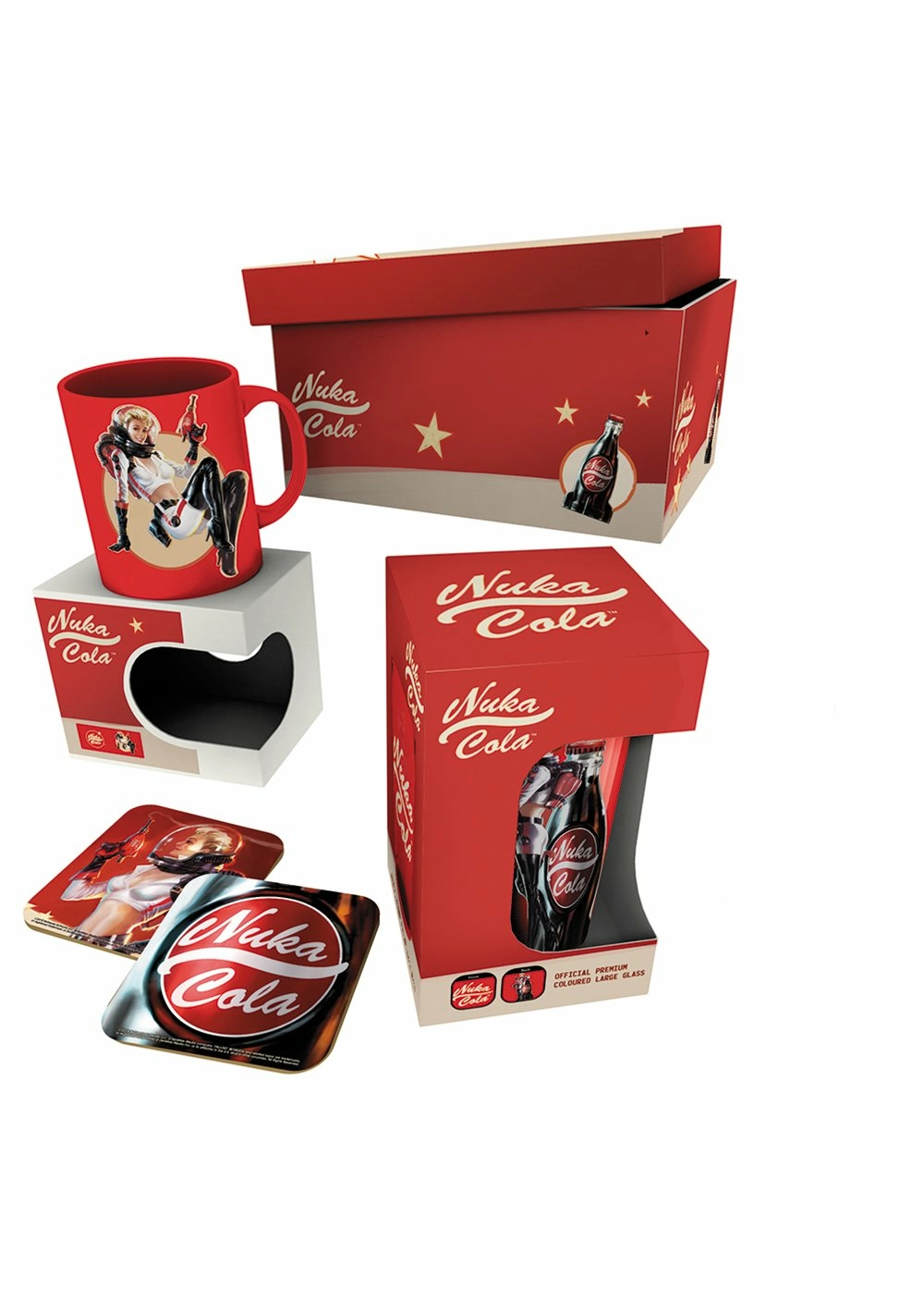 Fallout - giftbox - chope mug, & 2 dessous de verre - nuka cola