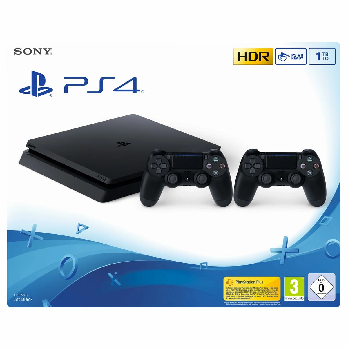 Console PS4 Slim + 1 Dualshock 4 V2 - 1 To