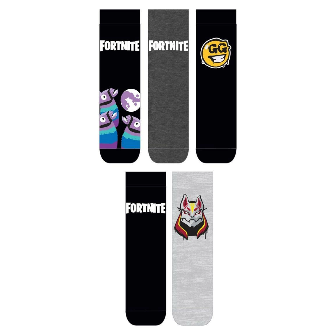 Fortnite - mixed 5 socks pack 35-38