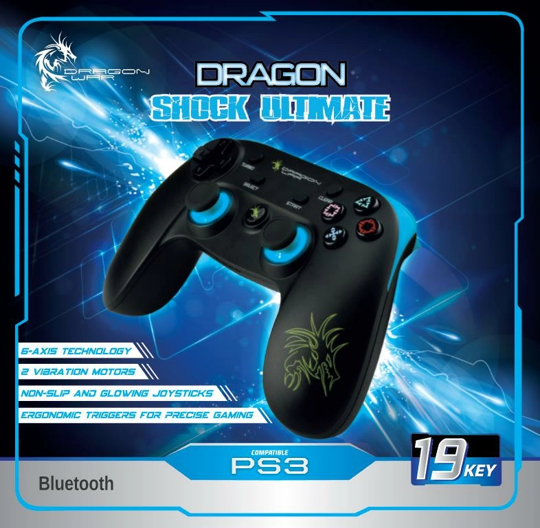 Dragonwar dragon shock ultimate wireless ps3 gamepad