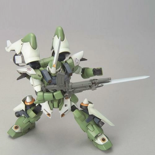 Gundam - 1/144 hg ginn high spec custom - model kit 13cm