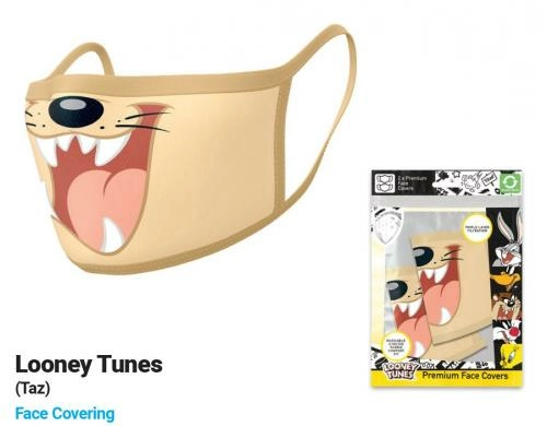 Looney tunes - taz - set de 2 masques visage