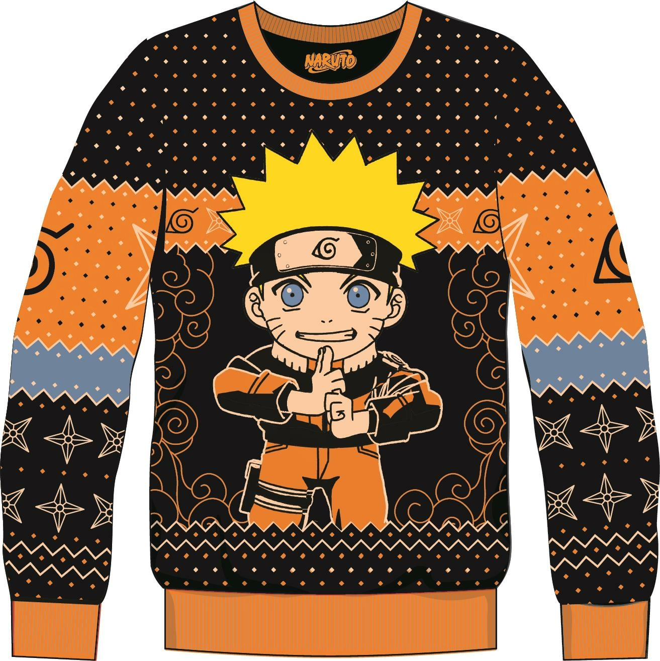 Naruto - pull de noël - multi clonâge - 10 ans